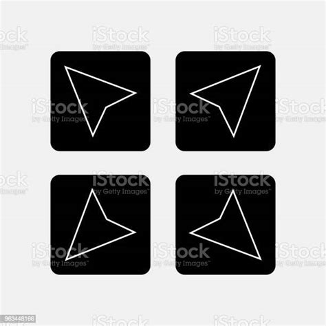 Gps입니다 글로벌 포지셔닝 시스템입니다 포인터 아이콘입니다 벡터 일러스트 레이 션 가리키기에 대한 스톡 벡터 아트 및 기타