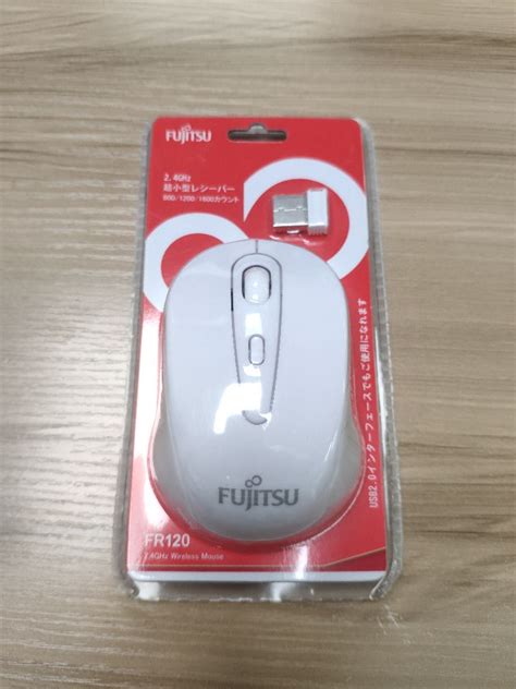 Fujitsu Fr120 Wireless Mouse White 電腦＆科技 電腦周邊及配件 電腦滑鼠及相關產品 Carousell