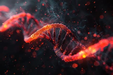 Premium Photo Dna Polygon Line Black Abstract Background Polygonal Space Connecting Dots Lines