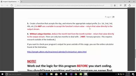 CIS Project Hint Lecture YouTube