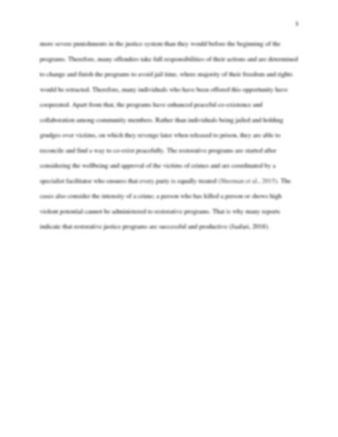 Solution Restorative Justice Programs Studypool