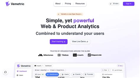 vemetric open source alternative to fathom analytics mixpanel and