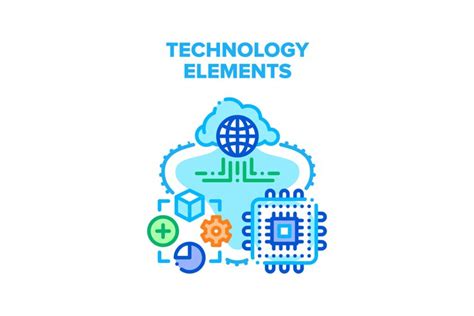 Technology Elements Vector Concept Color 1513651