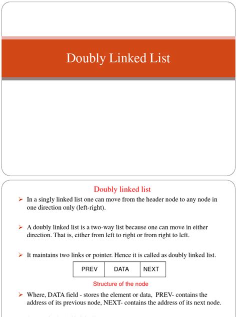 Doubly Linked List Class2 Pdf Computer Programming Information