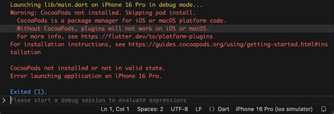 First Time Trying To Open My Flutter Project On Ios Simulator Cocoapods