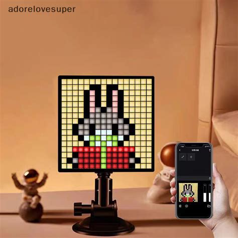 AD MY Smart LED Matrix Pixel Display RGB DIY Graffiti App Control Art Display For Gaming Room