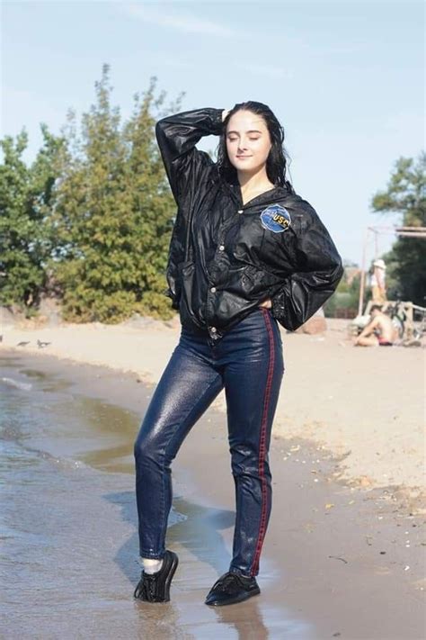 Wet Clothes Rain Wear Down Jacket Leather Skirt Windbreaker Punk Swimming Sporty Womens