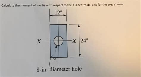 Solved Calculate The Moment Of Inertia With Respect To The