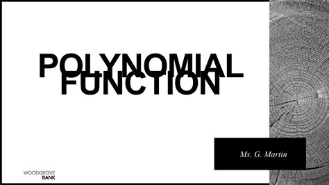 Polynomial Function Ppt