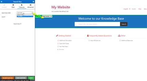 Main Page Width Echo Knowledge Base