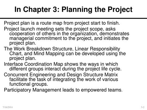 PPT Project Management Chapter 3 Project Planning PowerPoint