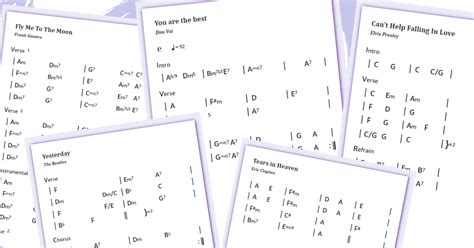 Chord Sheets For Your Music Band S Songs ChordPage