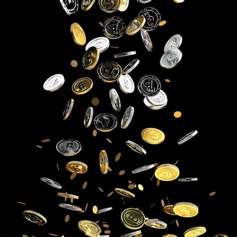 A Black Background With A Bunch Of Shiny Objects And A Black Background