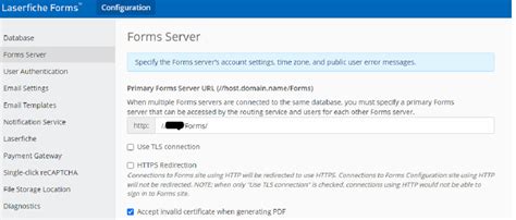 The Pdf Generator Was Unable To Contact The Laserfiche Forms Server Please Ensure Your Ssl