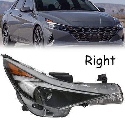 Right Headlight Wled Drl Passenger Side For 2021 2023 Hyundai Elantra