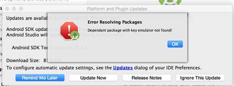 Android Studio Dependency Error Stack Overflow