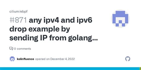 Any Ipv4 And Ipv6 Drop Example By Sending Ip From Golang Into Afxdp