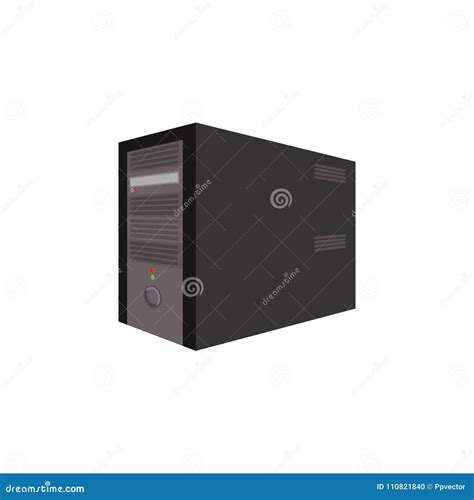 Vector Image Computer System Unit Stock Illustration Illustration Of Black Internet 110821840