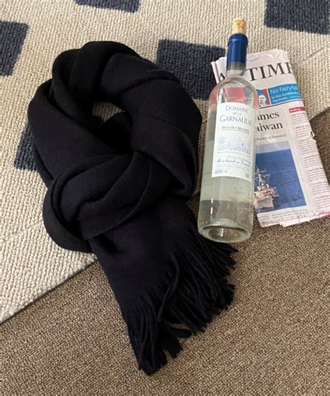 만다린트리 따뜻 블랙 블러썸 무지 니트 큰 수술 목도리 겨울 머플러 4 Color