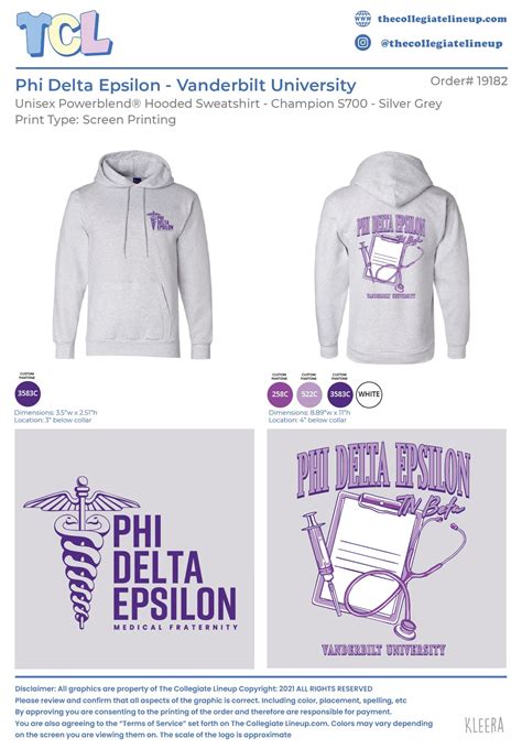 Phi Delta Epsilon Vanderbilt University 19182 The Collegiate Lineup