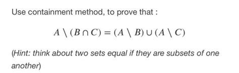 solved use containment method to prove that a bnc a