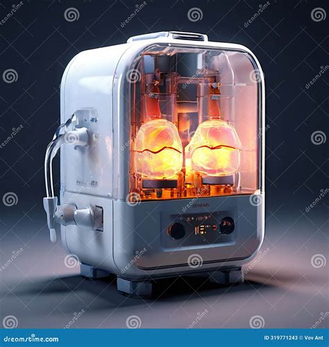 Oxygen Concentrator Generating Oxygen Flow For Medical Treatment Vector Illustration