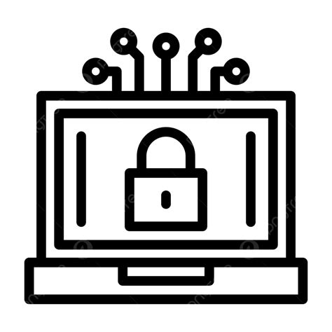 cyber line icon vector cyber icon crime criminal png and vector with