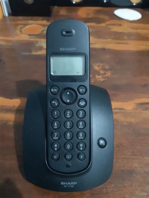telepon kabel sharp jd c100 digital cordless phone telepon seluler
