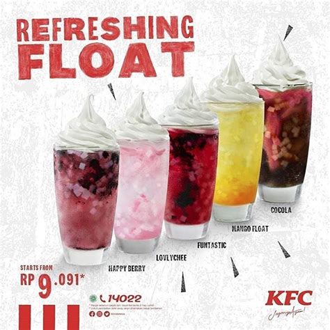 Promo Menu Baru Kfc Float Series Harga Mulai Rp 9 091 Scanharga