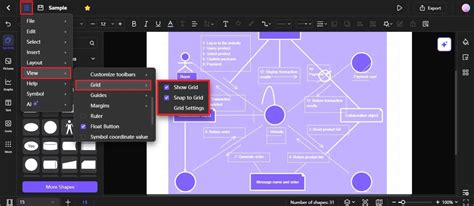 grid of a diagram in edraw ai