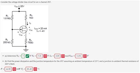 [solved] Consider The Voltage Divider Bias Circuit For An N