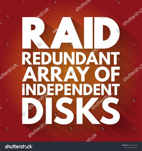 Raid Redundant Array Independent Disks Data Stock Vector Royalty Free