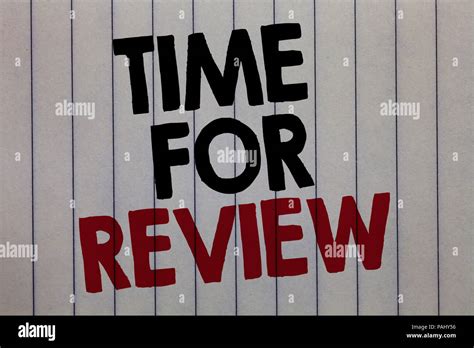 Handwriting Text Writing Time For Review Concept Meaning Evaluation Feedback Moment Performance