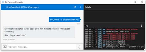 Azure Avoid Sending Errror Message When LUIS Returns 403 Quota