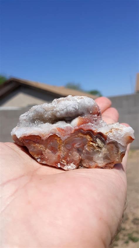 Arizona Fire Agate Chalcedony Druzy Specimen Polished Home Decor Etsy