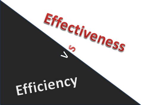 Effective Vs Efficient