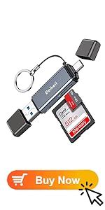 Amazon Com Beikell SD Card Reader Dual Connector USB 3 0 USB C Memory Card Reader Adapter