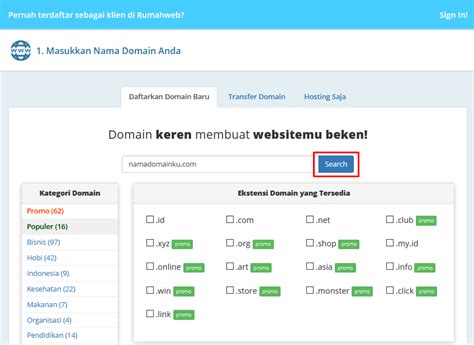 Panduan Order Domain dan Hosting di Rumahweb Indonesia - Knowledgebase - Rumahweb Indonesia