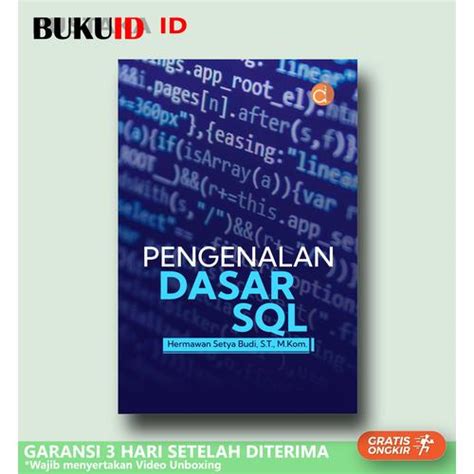 Jual Buku Pengenalan Dasar SQL Kota Tangerang Pustaka ID Tokopedia