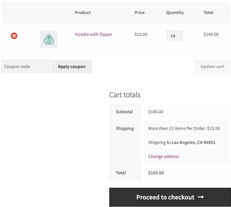 Woocommerce Table Rate Shipping Set Up Shipping Rates Based On Order Quantity And Price