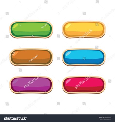 game ui set buttons gui build stock vector royalty free 1962564520