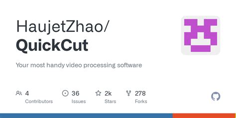 Issues HaujetZhao QuickCut GitHub