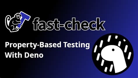 property based testing with deno test runner fast check
