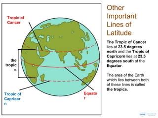 Longitude Latitude And Equator 1pptx