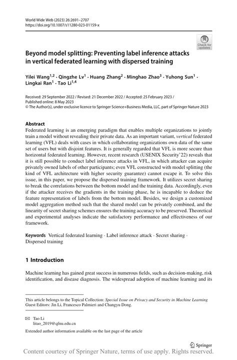 Beyond Model Splitting Preventing Label Inference Attacks In Vertical Federated Learning With