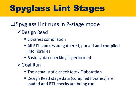 Q4 Spyglass Ppt Vlsi
