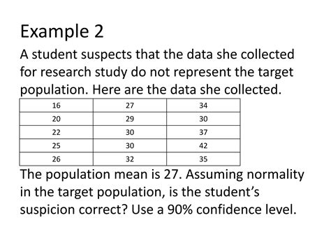 7 The T Distribution Pptx