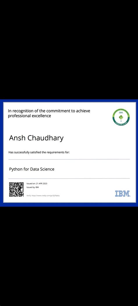 Ansh Kumar On Linkedin Ibm Python Data Ai Continuouslearning