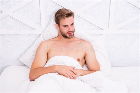 Tips Sleeping Better Man Handsome Guy Sleeping Get Enough Amount Of Sleep Every Night Stock