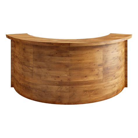 AI Generated Wooden Counter Isolated On Transparent Background Png